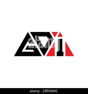 GDI triangle letter logo design with triangle shape. GDI triangle logo ...