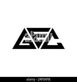 GEC triangle letter logo design with triangle shape. GEC triangle logo design monogram. GEC ...