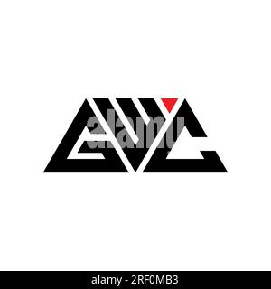GWC triangle letter logo design with triangle shape. GWC triangle logo ...