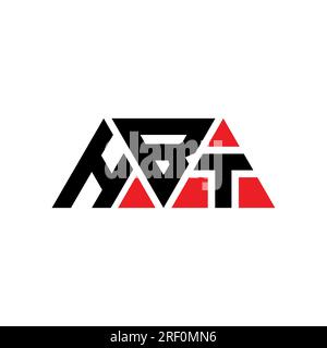 HBT triangle letter logo design with triangle shape. HBT triangle logo ...