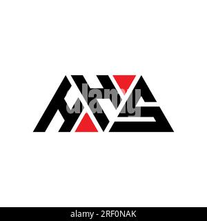 HHS triangle letter logo design with triangle shape. HHS triangle logo ...