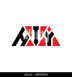 HIY triangle letter logo design with triangle shape. HIY triangle logo ...
