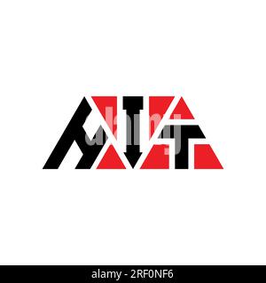 HIT triangle letter logo design with triangle shape. HIT triangle logo ...