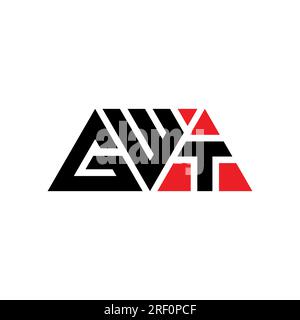 GWT triangle letter logo design with triangle shape. GWT triangle logo ...