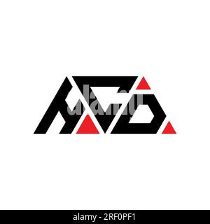 HCD triangle letter logo design with triangle shape. HCD triangle logo ...