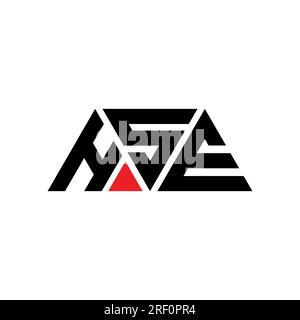 HSE triangle letter logo design with triangle shape. HSE triangle logo ...
