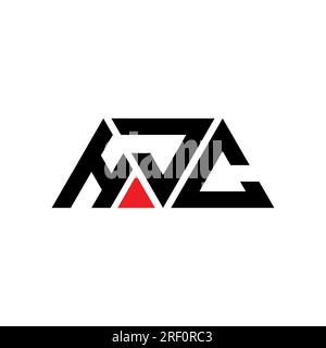 HJC triangle letter logo design with triangle shape. HJC triangle logo ...