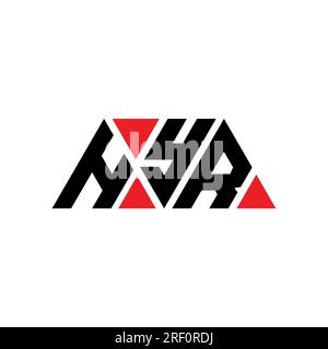HYR triangle letter logo design with triangle shape. HYR triangle logo ...