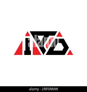 IAD triangle letter logo design with triangle shape. IAD triangle logo ...