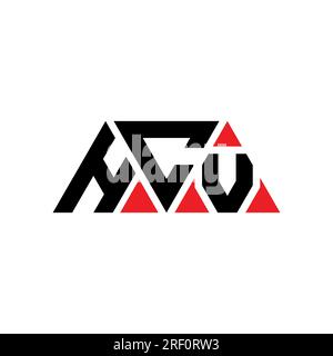 HCV triangle letter logo design with triangle shape. HCV triangle logo ...