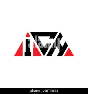 ICH triangle letter logo design with triangle shape. ICH triangle logo ...