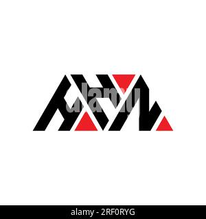 HHN triangle letter logo design with triangle shape. HHN triangle logo ...