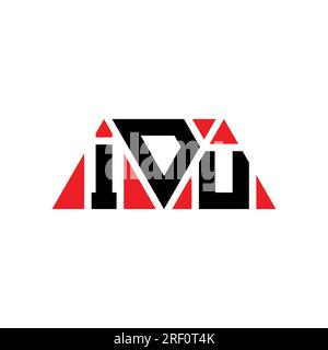 IDU triangle letter logo design with triangle shape. IDU triangle logo ...