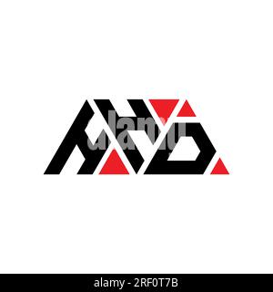 HHD triangle letter logo design with triangle shape. HHD triangle logo ...