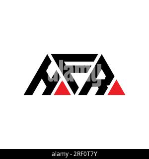 HFR triangle letter logo design with triangle shape. HFR triangle logo ...