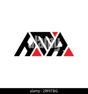 HMR triangle letter logo design with triangle shape. HMR triangle logo ...