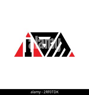 IBM triangle letter logo design with triangle shape. IBM triangle logo ...