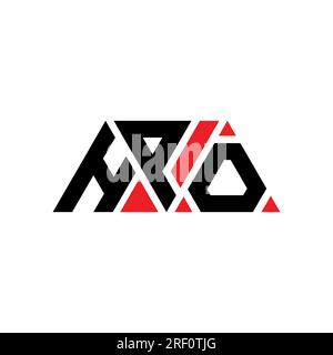HPO triangle letter logo design with triangle shape. HPO triangle logo ...