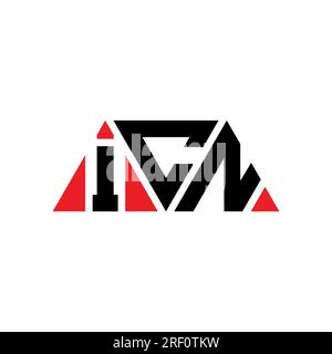 ICN triangle letter logo design with triangle shape. ICN triangle logo ...