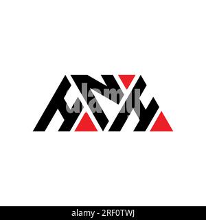 HNH triangle letter logo design with triangle shape. HNH triangle logo ...