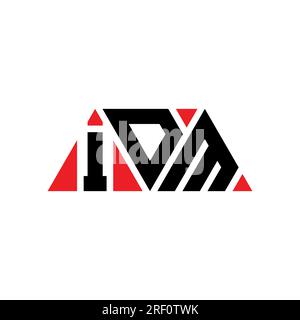 IDM triangle letter logo design with triangle shape. IDM triangle logo ...