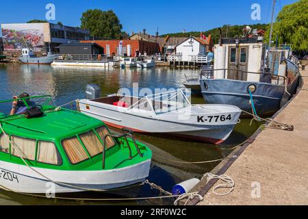 Fishing boats in Nida, Curonian Spit, Lithuania, Europe Stock Photo - Alamy