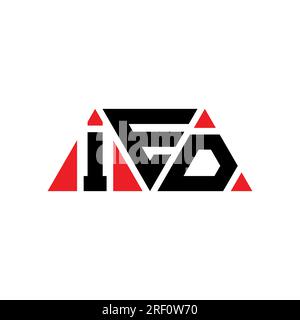 IED triangle letter logo design with triangle shape. IED triangle logo ...