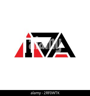 IJA triangle letter logo design with triangle shape. IJA triangle logo ...