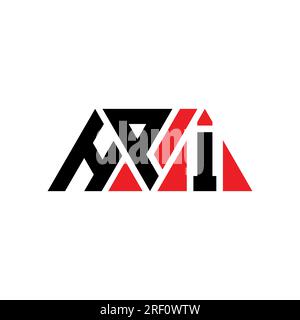 HPI triangle letter logo design with triangle shape. HPI triangle logo ...