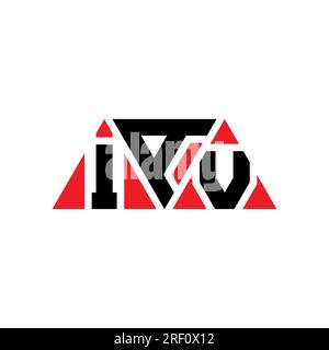 IAV triangle letter logo design with triangle shape. IAV triangle logo ...