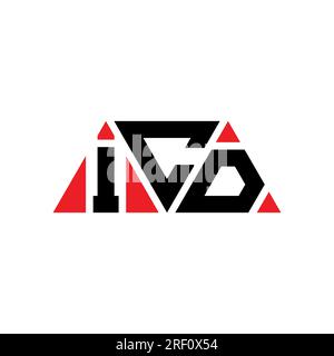 ICD triangle letter logo design with triangle shape. ICD triangle logo ...