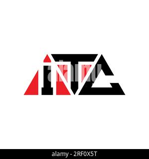 ITC triangle letter logo design with triangle shape. ITC triangle logo ...