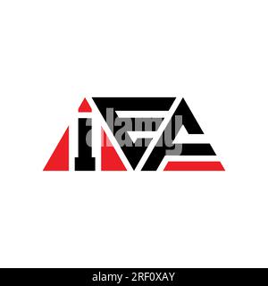IEF triangle letter logo design with triangle shape. IEF triangle logo ...