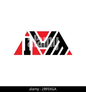 IUM triangle letter logo design with triangle shape. IUM triangle logo ...