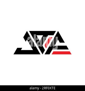 JAF triangle letter logo design with triangle shape. JAF triangle logo ...