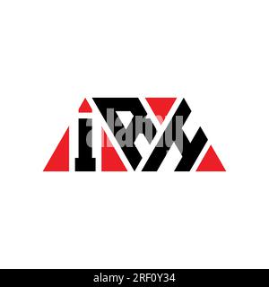 IRH triangle letter logo design with triangle shape. IRH triangle logo ...