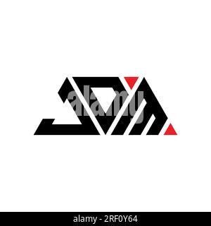 JDM triangle letter logo design with triangle shape. JDM triangle logo ...