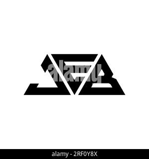 JEB triangle letter logo design with triangle shape. JEB triangle logo ...