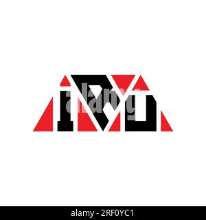 IRU triangle letter logo design with triangle shape. IRU triangle logo ...