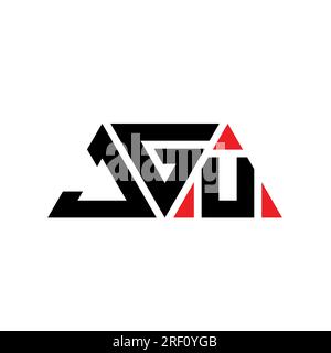 JGU triangle letter logo design with triangle shape. JGU triangle logo ...