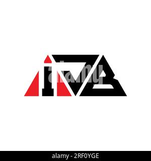 IJB triangle letter logo design with triangle shape. IJB triangle logo ...