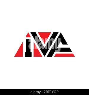 IVF triangle letter logo design with triangle shape. IVF triangle logo ...