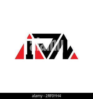 IJN triangle letter logo design with triangle shape. IJN triangle logo ...