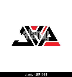 JKP triangle letter logo design with triangle shape. JKP triangle logo ...