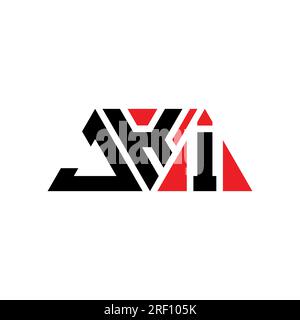 JKI triangle letter logo design with triangle shape. JKI triangle logo ...