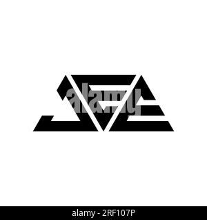 JEE triangle letter logo design with triangle shape. JEE triangle logo ...
