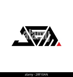 JEM triangle letter logo design with triangle shape. JEM triangle logo ...