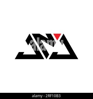 JNJ triangle letter logo design with triangle shape. JNJ triangle logo ...