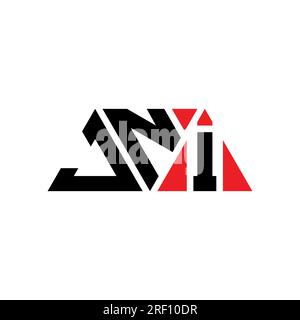 JNI triangle letter logo design with triangle shape. JNI triangle logo ...