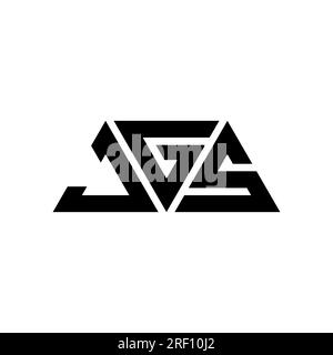 JGS triangle letter logo design with triangle shape. JGS triangle logo ...